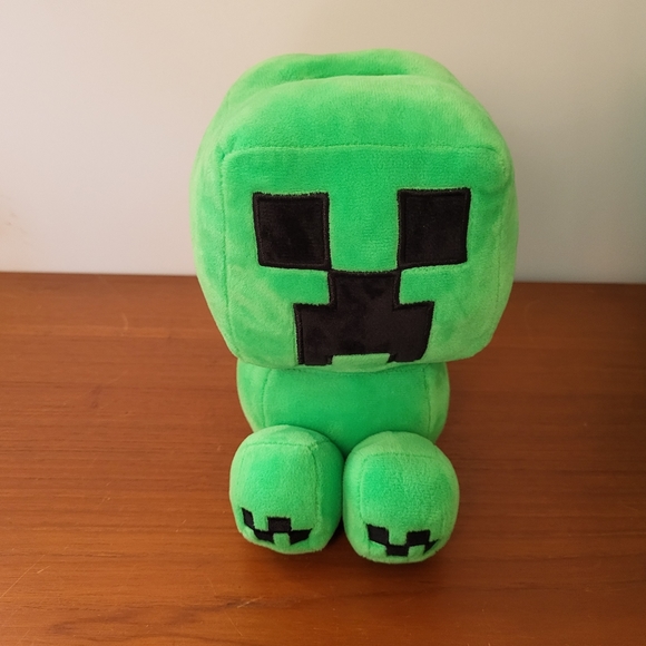 Other | Plush Minecraft Creeper Coin Bank Cut Tags And Minor Marks ...